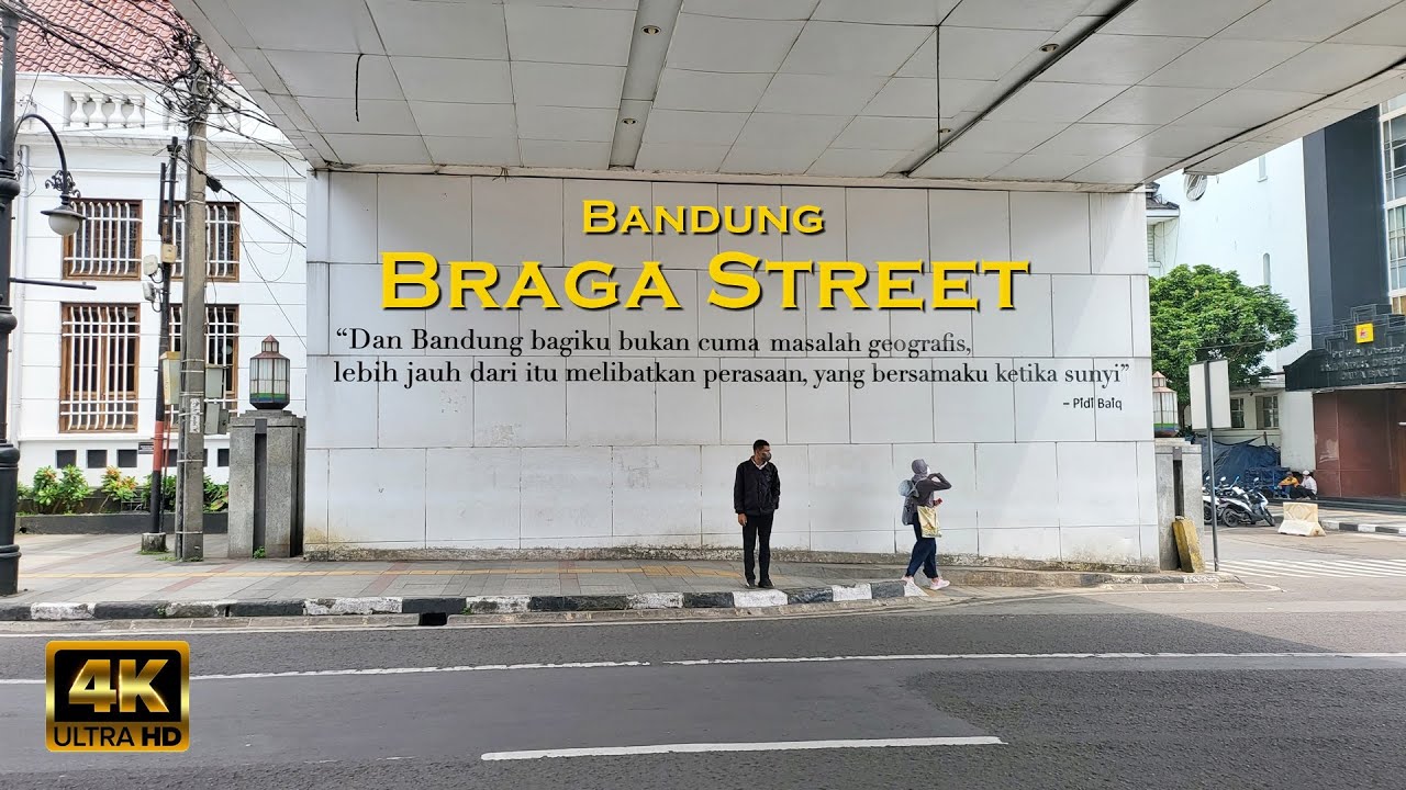 Morning Walk in Braga Street, Bandung | 4k60fps | City Walk | Bandung ...