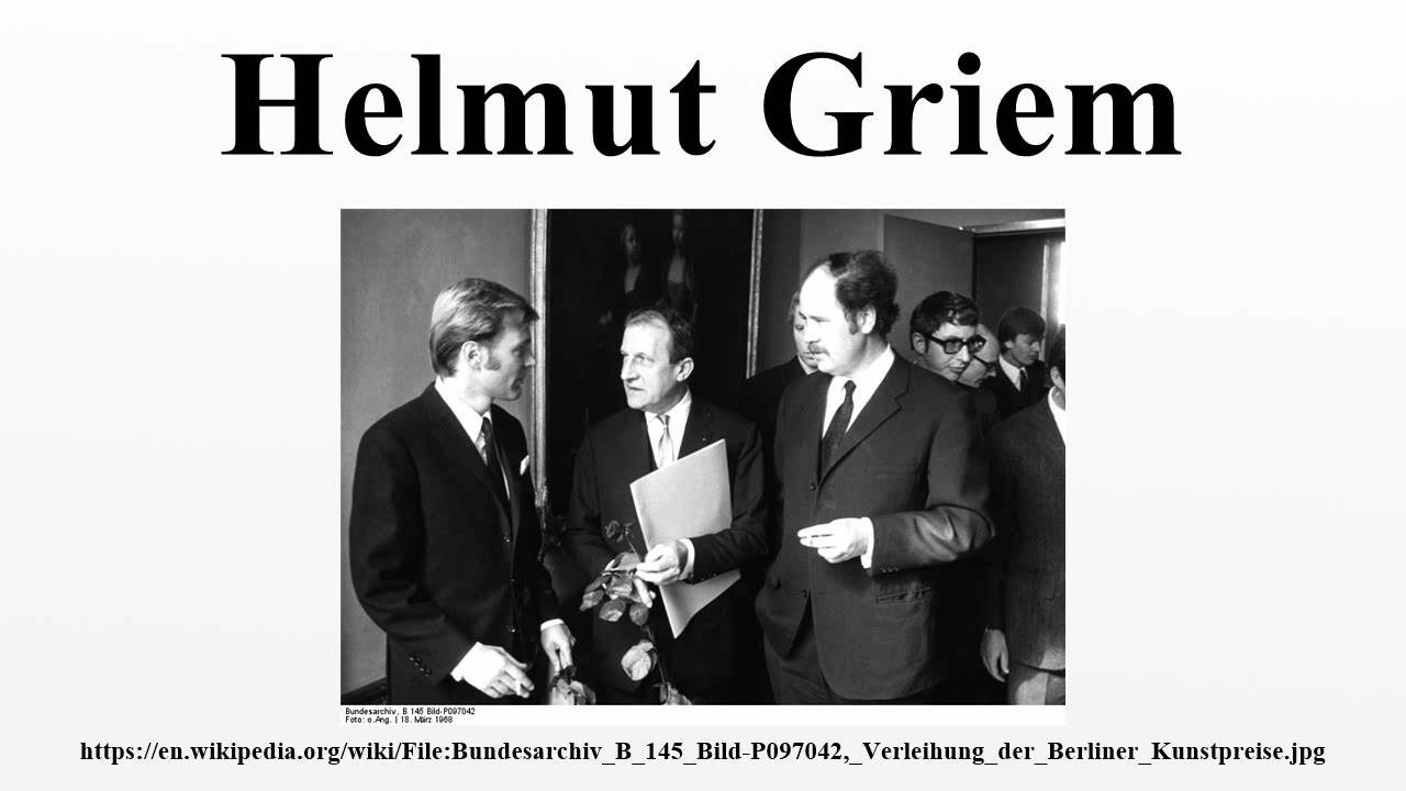 Helmut Griem - YouTube