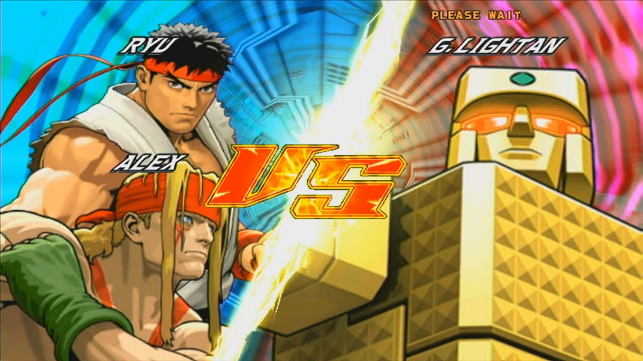 Tatsunoko vs Capcom Alex and Ryu arcade mode - YouTube