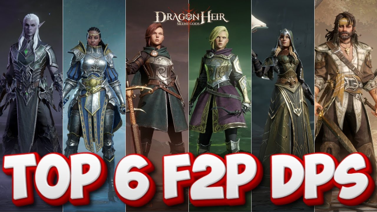 TOP 6 DPS F2P PARA INICIO DE GAME! #dragonheirsilentgods - YouTube