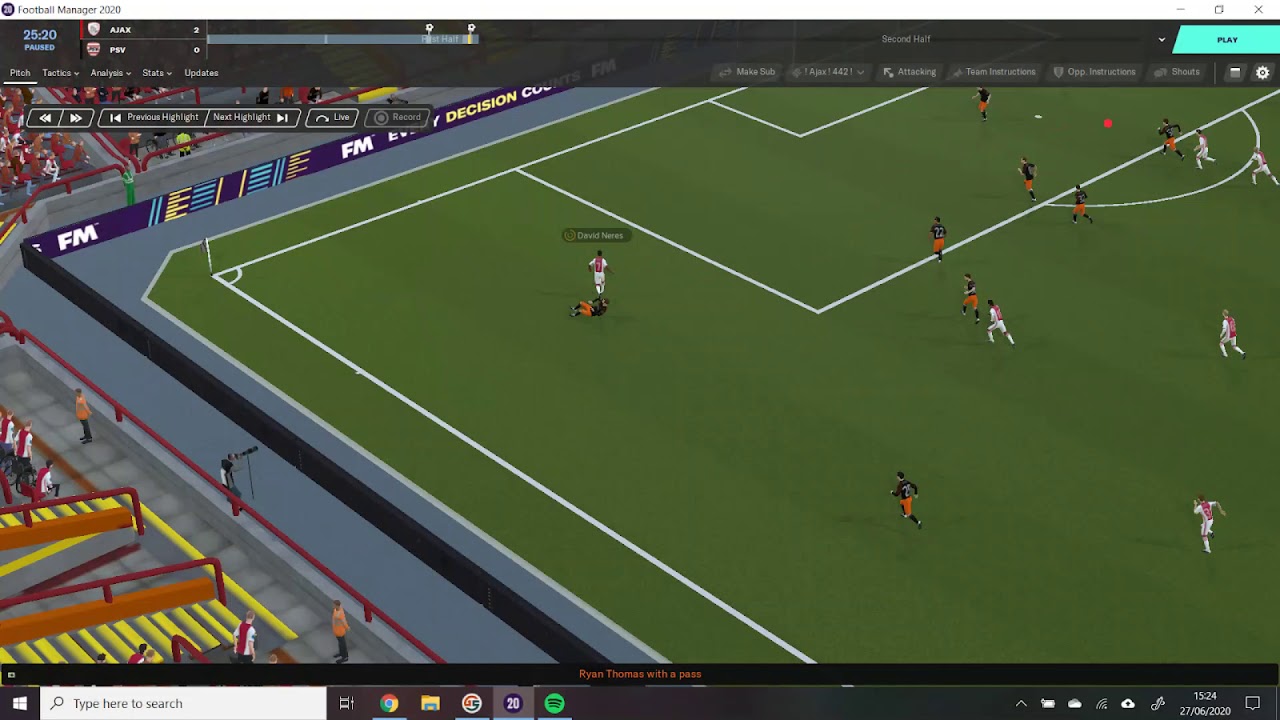 Ajax Trees Down - PSV Super Cup - FM20 - YouTube