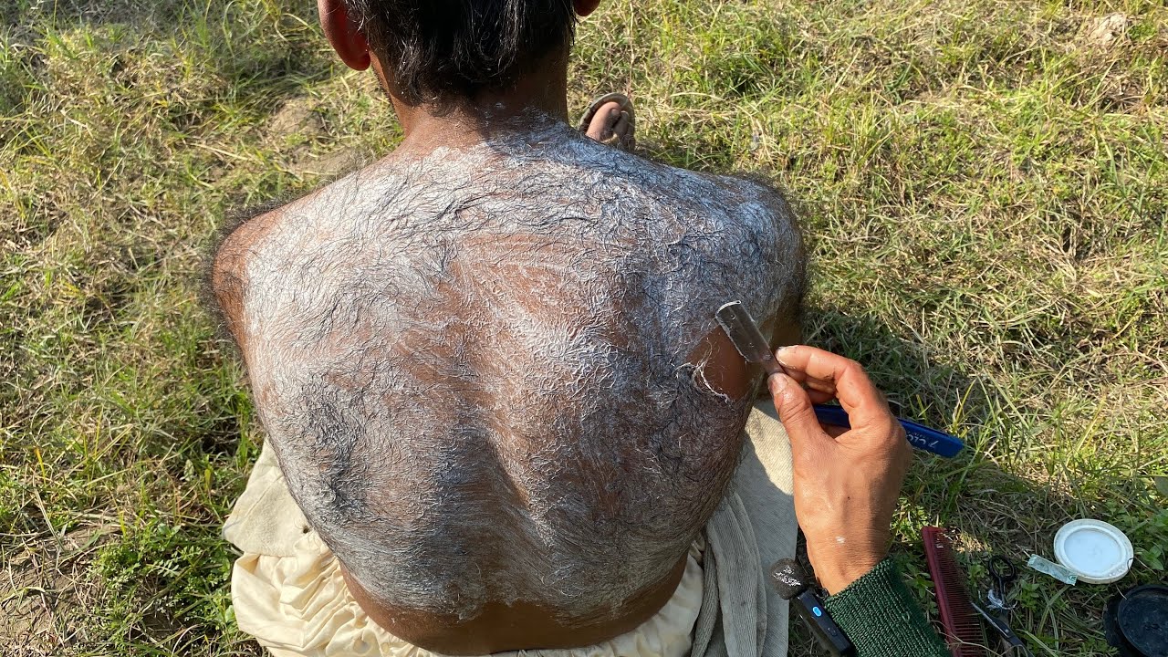 {On Demanding Fan} ASMR FAST BACK & ARM PIT HAIR REMOVAL Razor 🪒& Blade ...