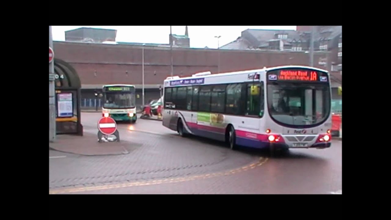 Buses in Chester Bus Station. - YouTube