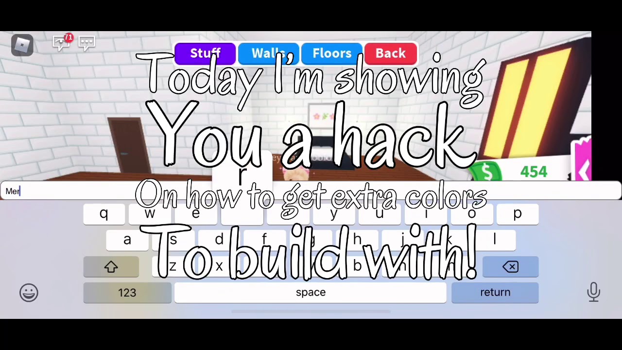 HOW TO GET *SECRET* BUILDING COLORS IN ADOPT ME ROBLOX!!!! - YouTube