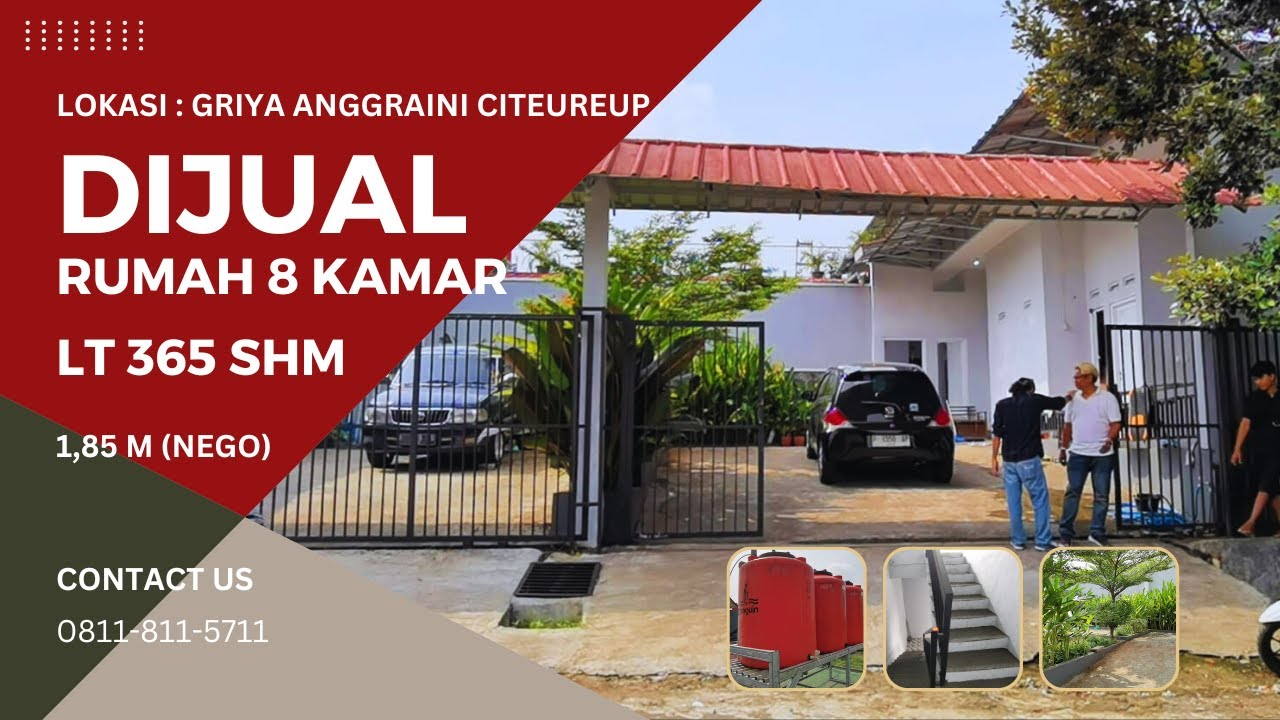 Dijual Rumah 8 Kamar LT 360 SHM Cocok Buat Mess Karyawan Griya ...