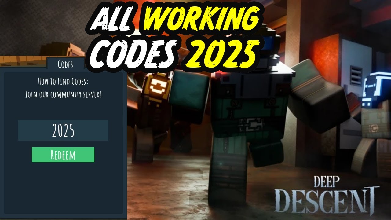 Deep Descent codes February 2025 ⚠️New⚠️ ALL WORKING CODES For Roblox ...