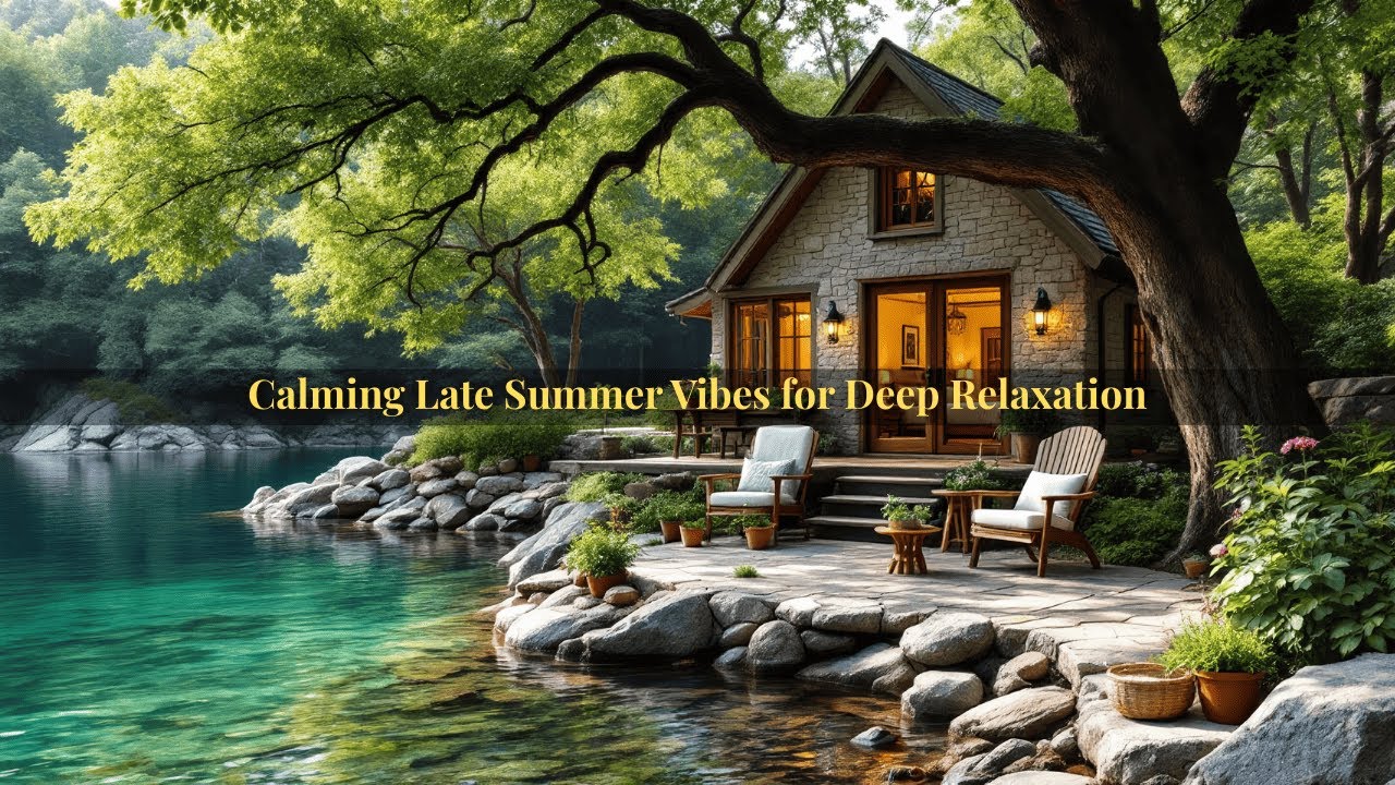 Late Summer Ambience 🌅 Relaxing Smooth Piano Jazz for Work, Study, Stress Relief & Evening Calm ...