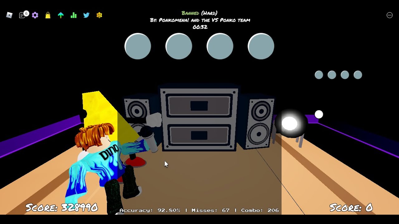 Friday Night Funkin' - Banned Vs Ponko Song!!! - YouTube