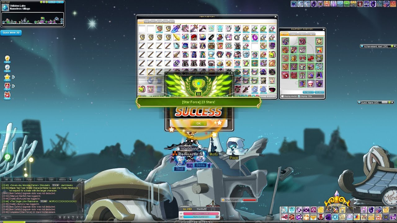 [MapleSea](YG Draco) Meister Signet 23 Star! - YouTube