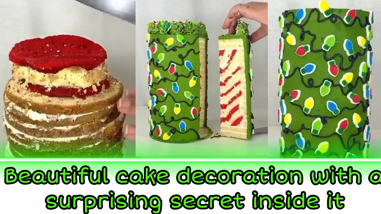 Cake recipe | Cake decoration | Birthday cake with a surprise secret ...