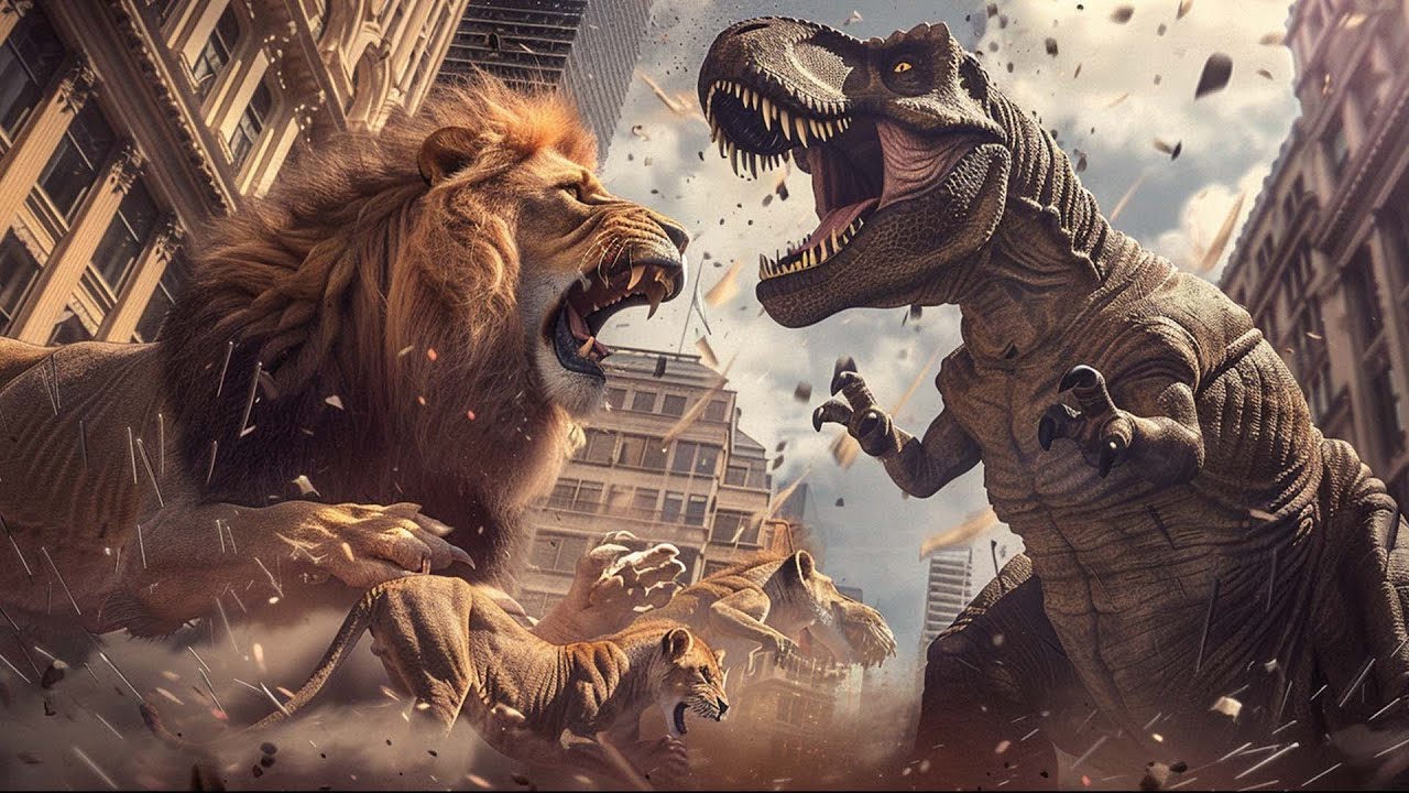 Lion vs T-Rex | Fury and Redemption - YouTube