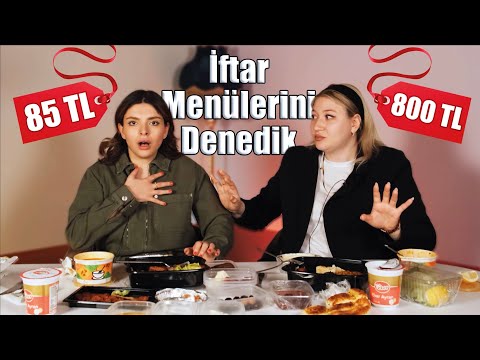 UCUZ VS PAHALI İFTAR MENÜLERİNİ DENEDİK w/ @cerennzi  | 85 TL vs 800 TL 😱