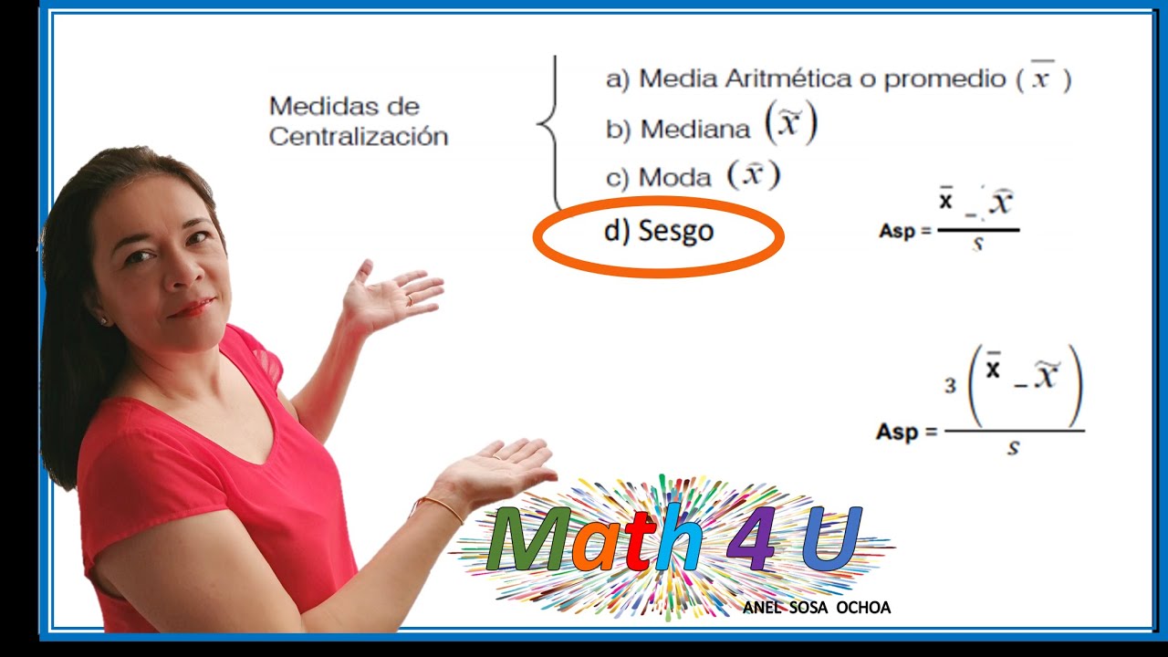 🔵Calcula Fácil el Coeficiente de asimetría de Pearson. Sesgo, analiza ...