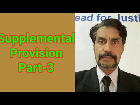 Supplemental Provisions , Part 3; Sec # 24 & 28 of WP Civil Court ...