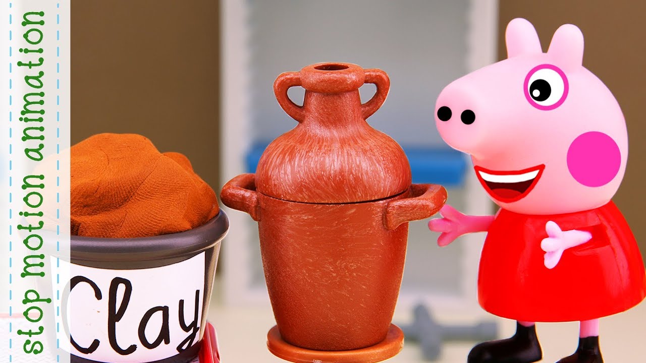 Pottery. Peppa pig toys stop motion animation english episodes 2018 ...