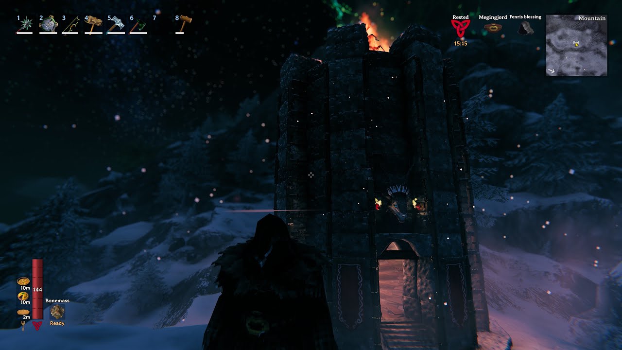 Valheim - Mountain Spire - Underground Tower & Lighthouse Beacon With ...