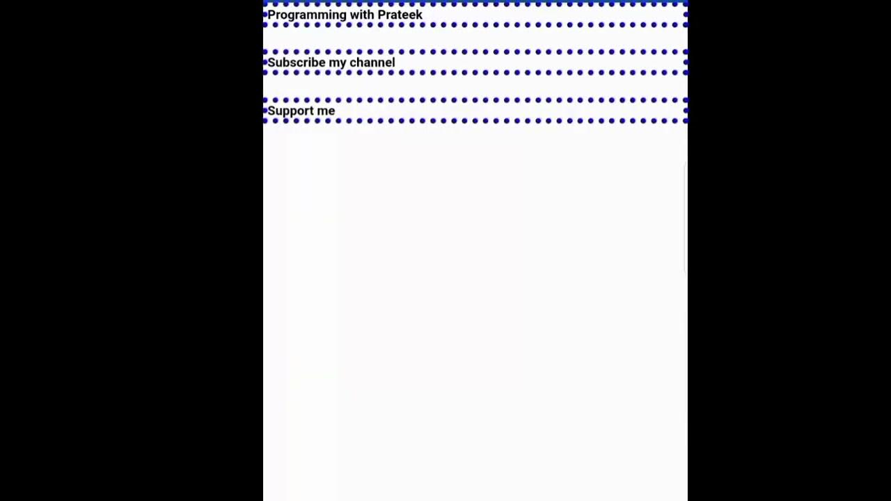 CSS Program - Outline Designs Dotted lines - YouTube