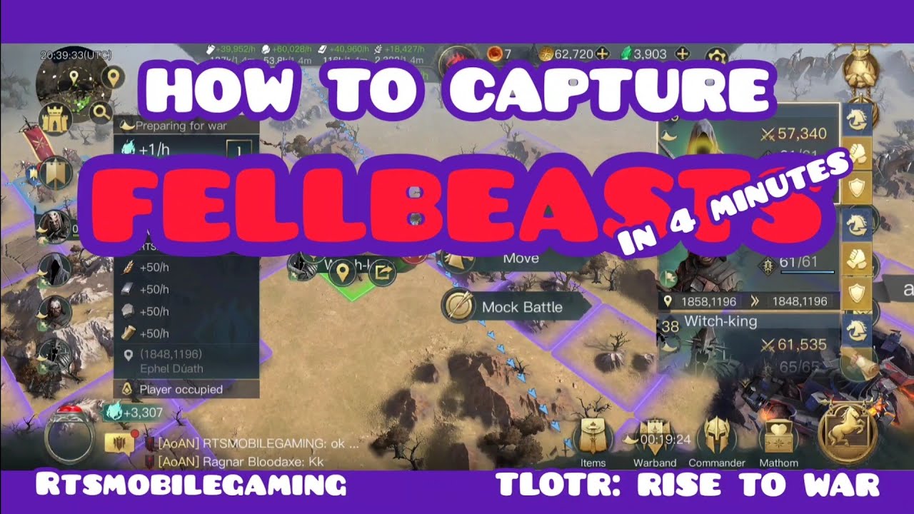 How to Capture Fellbeast - in 4 minutes with 3 attacks - The Lord of ...