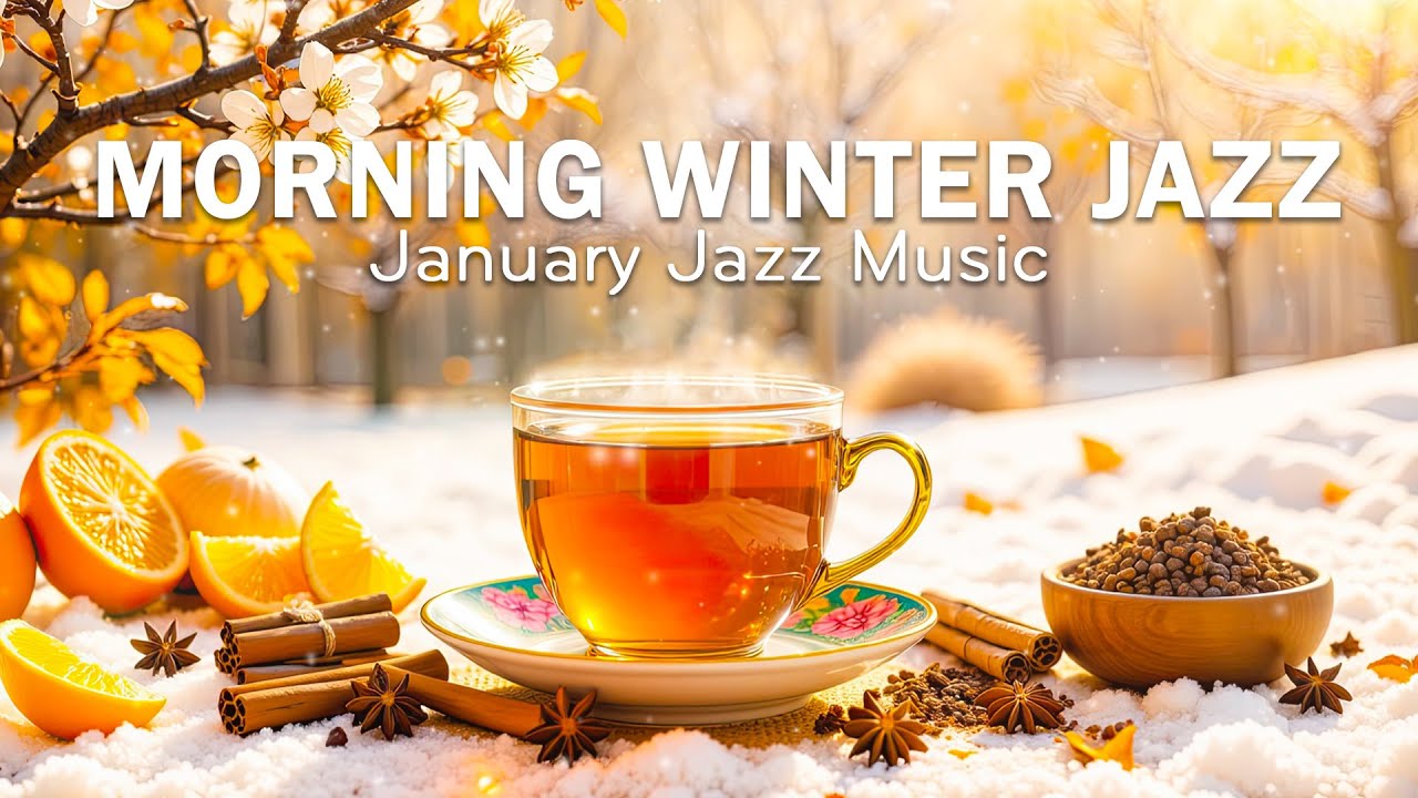 Morning Winter Jazz Music ☕ Sweet January Jazz Music, Winter Coffee ...