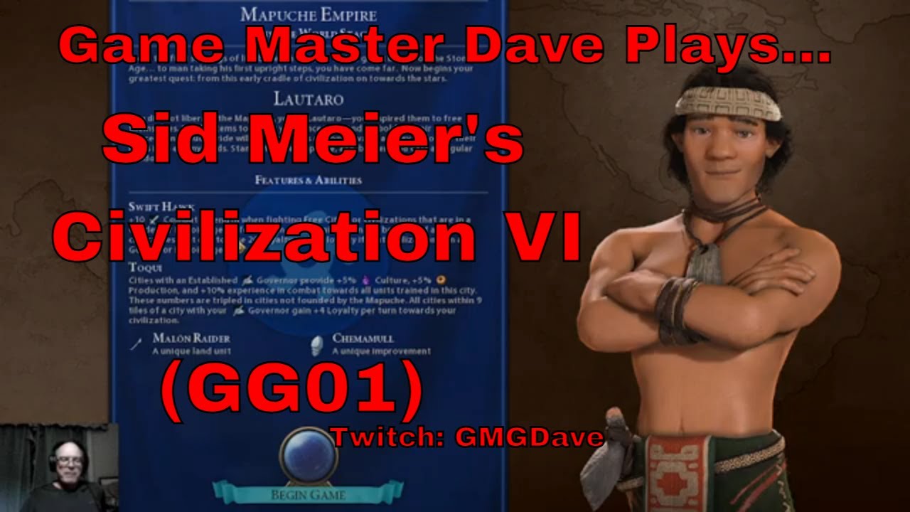 Sid Meier's Civilization VI, Game Master Dave Plays... (GG01) - YouTube