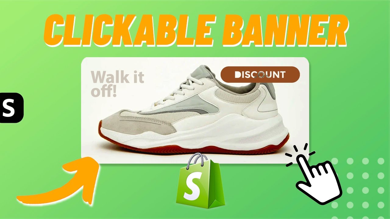 Add Clickable Banner To Shopify | Design from Canva - YouTube