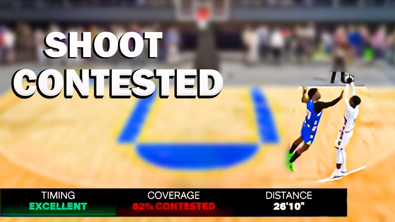 How To Shoot CONTESTED in NBA 2k24 - YouTube