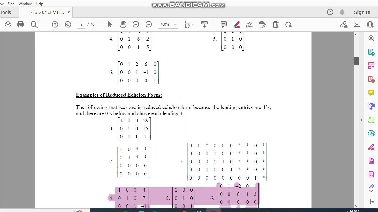 MTH501 LECTURE # 04 | LINEAR ALGEBRA| VU lectures by Maths Tutorials - YouTube