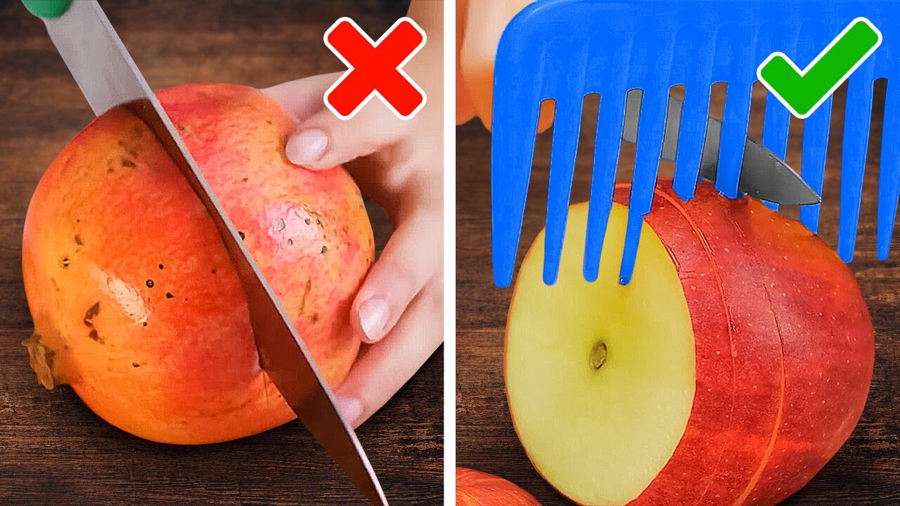 Effortless Food Hacks: Master the Art of Cut & Peel - YouTube