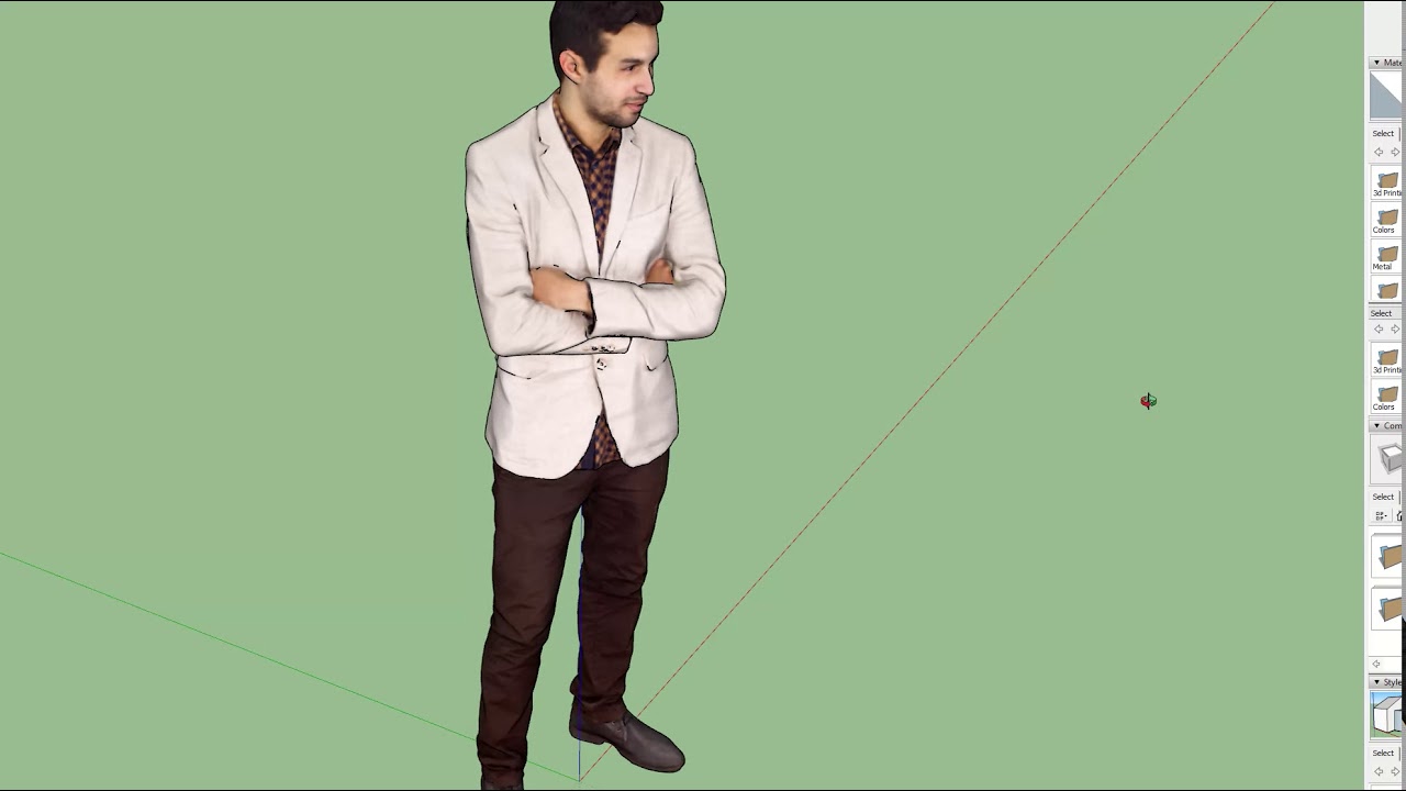 Man Arm Crossed 3D Model - YouTube