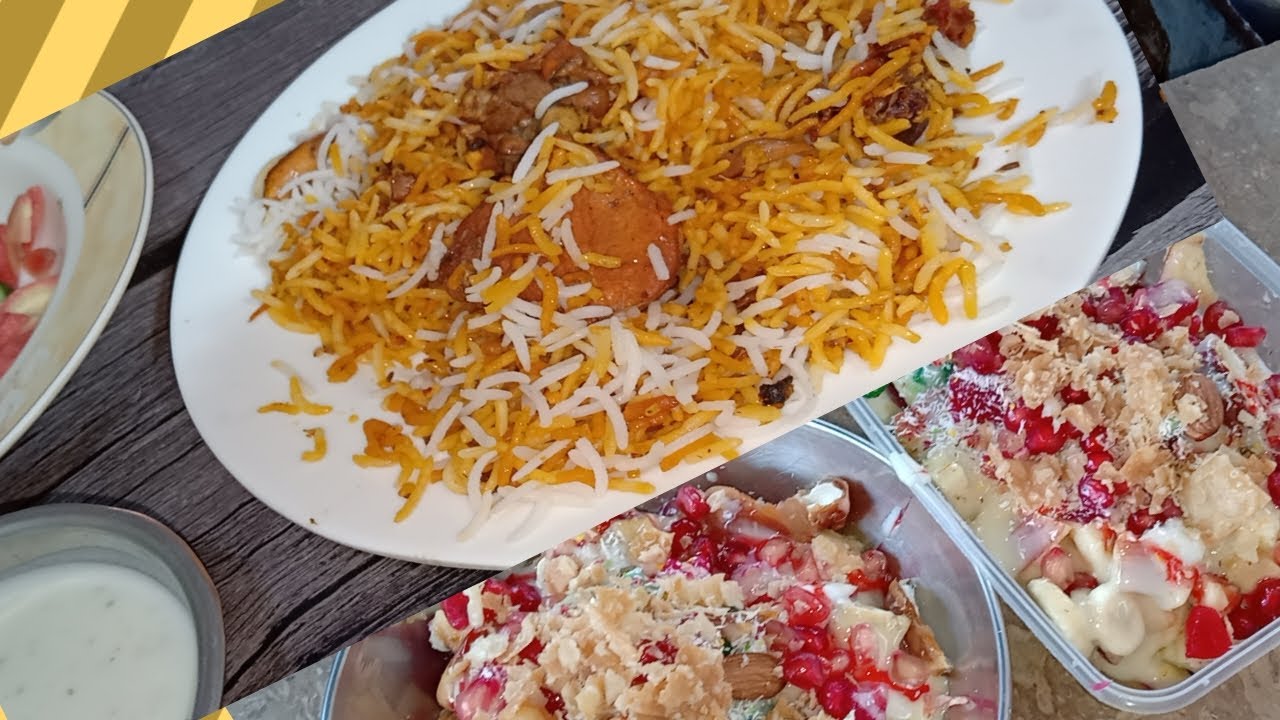Chicken Biryani || Fruit Chaat || Best Street Food || Mr Foodie || SBI ...