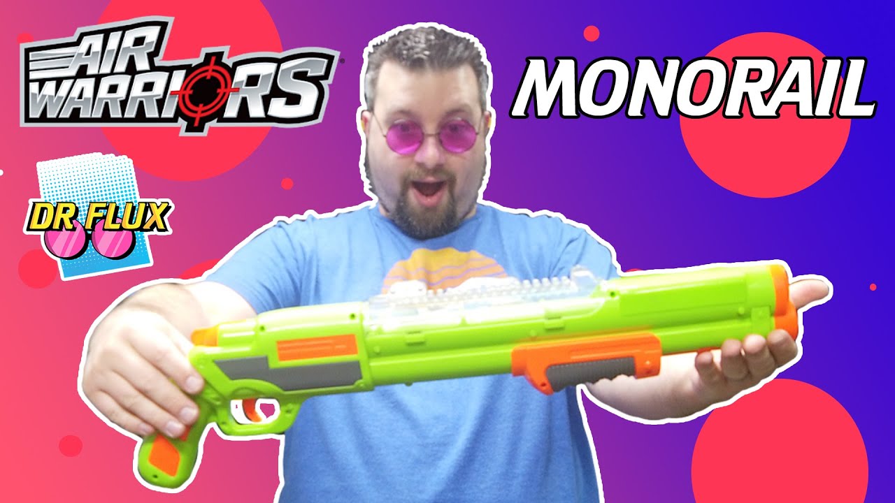 Buzz Bee Air Warriors Monorail Review - YouTube