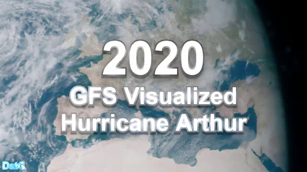 Cyclone Arthur Predictions[GFS Visualized #1] - YouTube