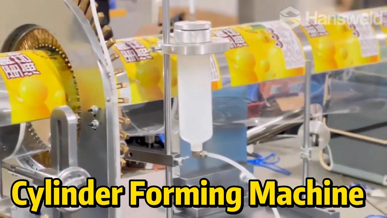 Automatic Jar Making Cylinder Forming Machine PLC Control For PET / PVC ...