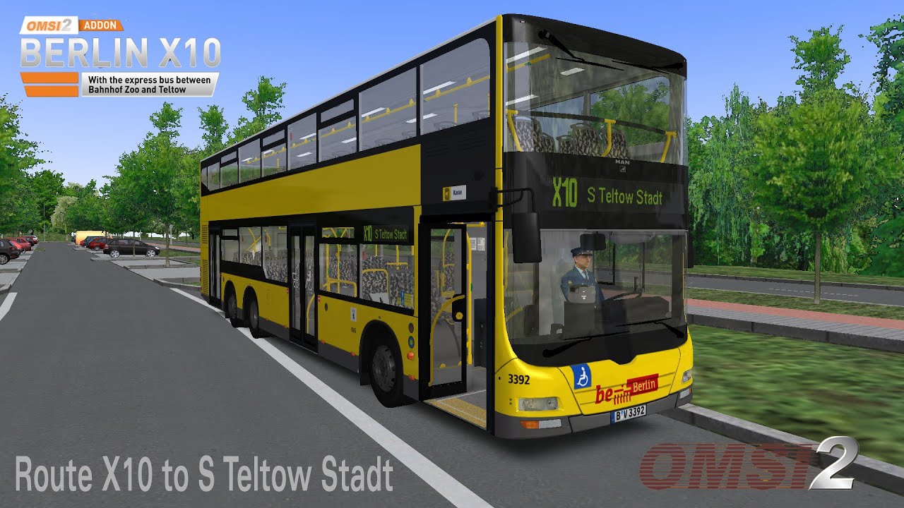 OMSI 2 Gameplay - Berlin X10 | Route X10 to S Teltow Stadt - YouTube