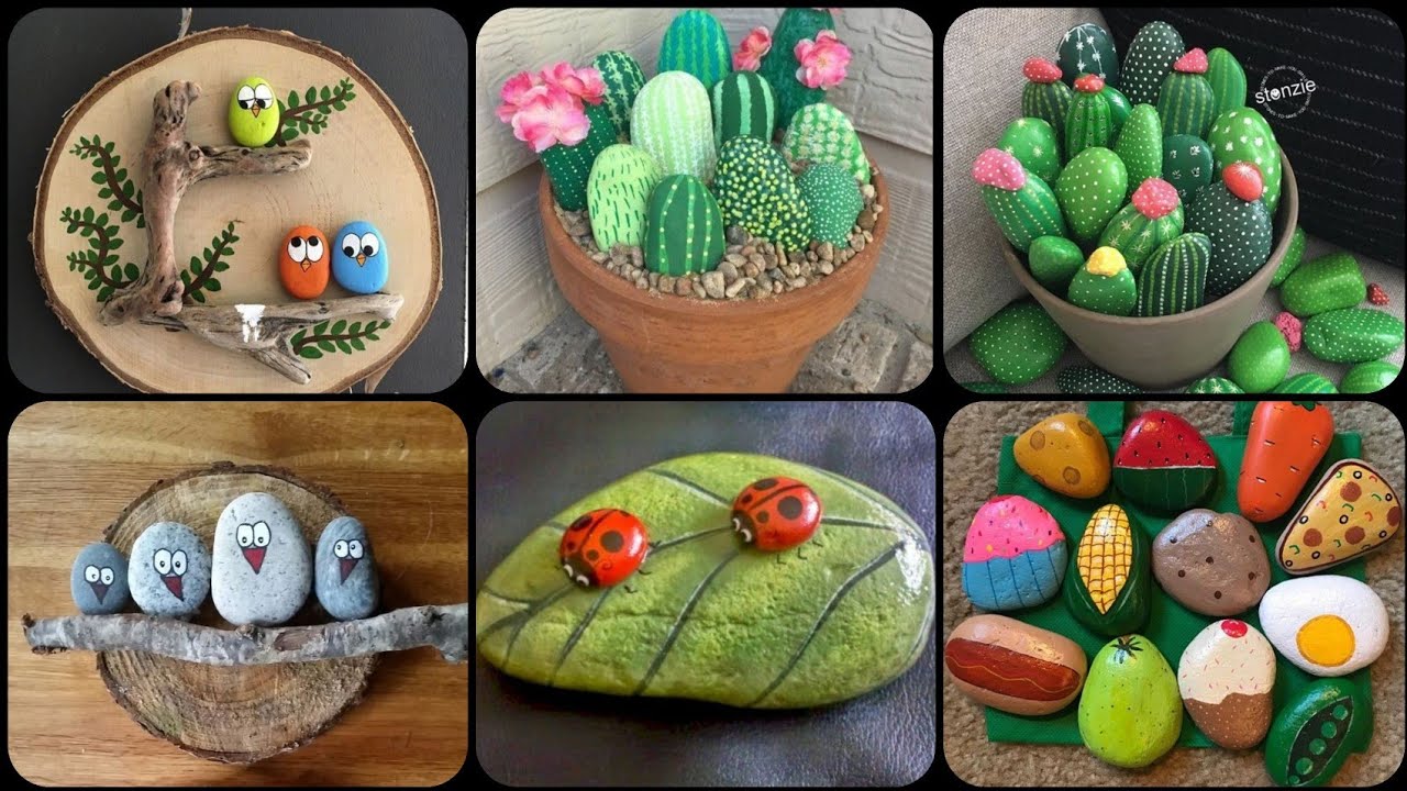 Latest Pebble Craft For Home Decoration - YouTube