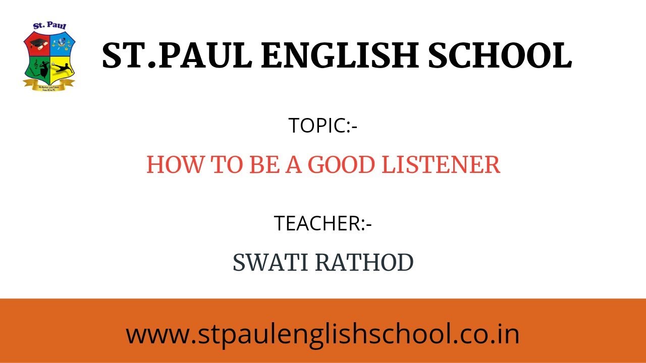 How to become a good listener?/ What are the characteristics of a good ...