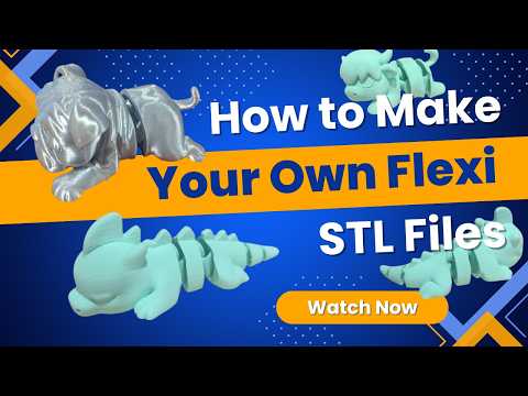 So erstellst du deine eigenen Flexi-STL-Dateien (Kostenloses FlexiMaker-Tutorial mit Blender + ST...