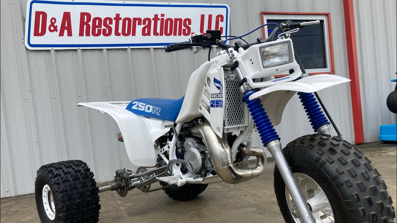 1986 Honda ATC250r Custom SOLD D&A Restorations - YouTube