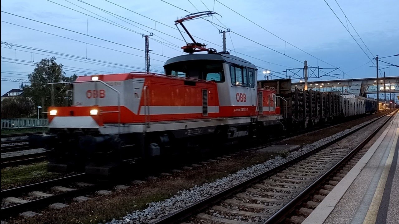 ÖBB Reihe 1163 mit kurzem Güterzug ( 1163 011-0 ) - YouTube