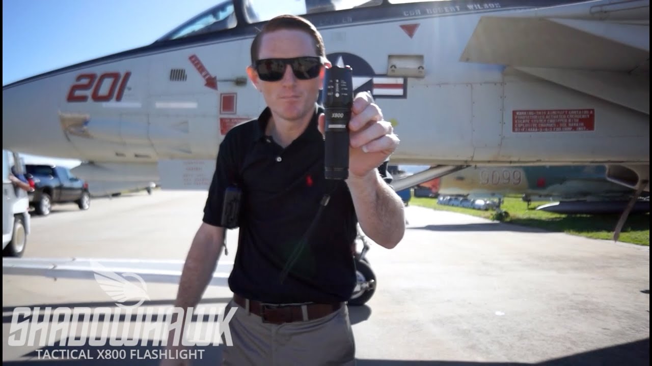 X800 ShadowHawk Tactical Flashlight Durability Test - YouTube