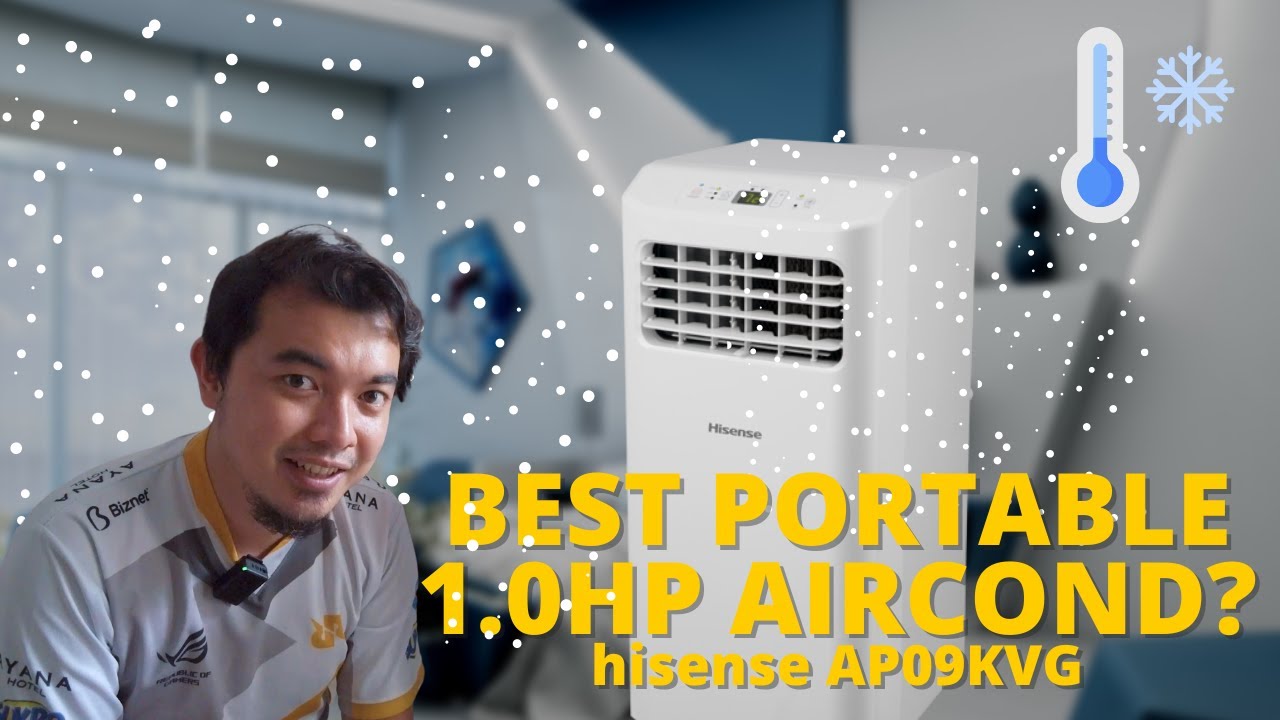 NO WATER LEAK?? Hisense Portable Air Conditioner (AP09KVG) 1HP Review ...