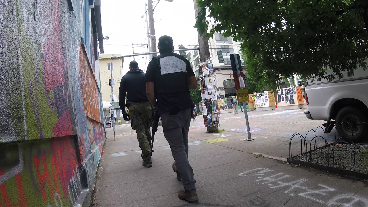 CHAZ or CHOP and a Few Guns Out for a Walk - YouTube