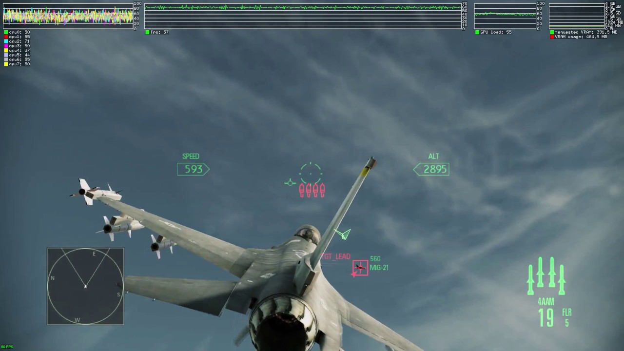 Ace Combat: Assault Horizon ·· Linux Gameplay using Wine Gallium Nine ...