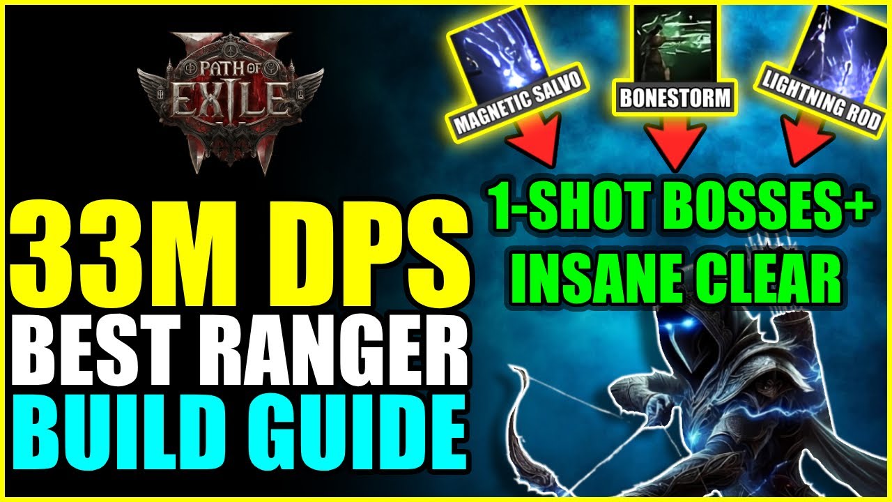 Path of Exile 2 | 33M DPS! Best Lightning Ranger Build! (PoE 2 Ranger ...