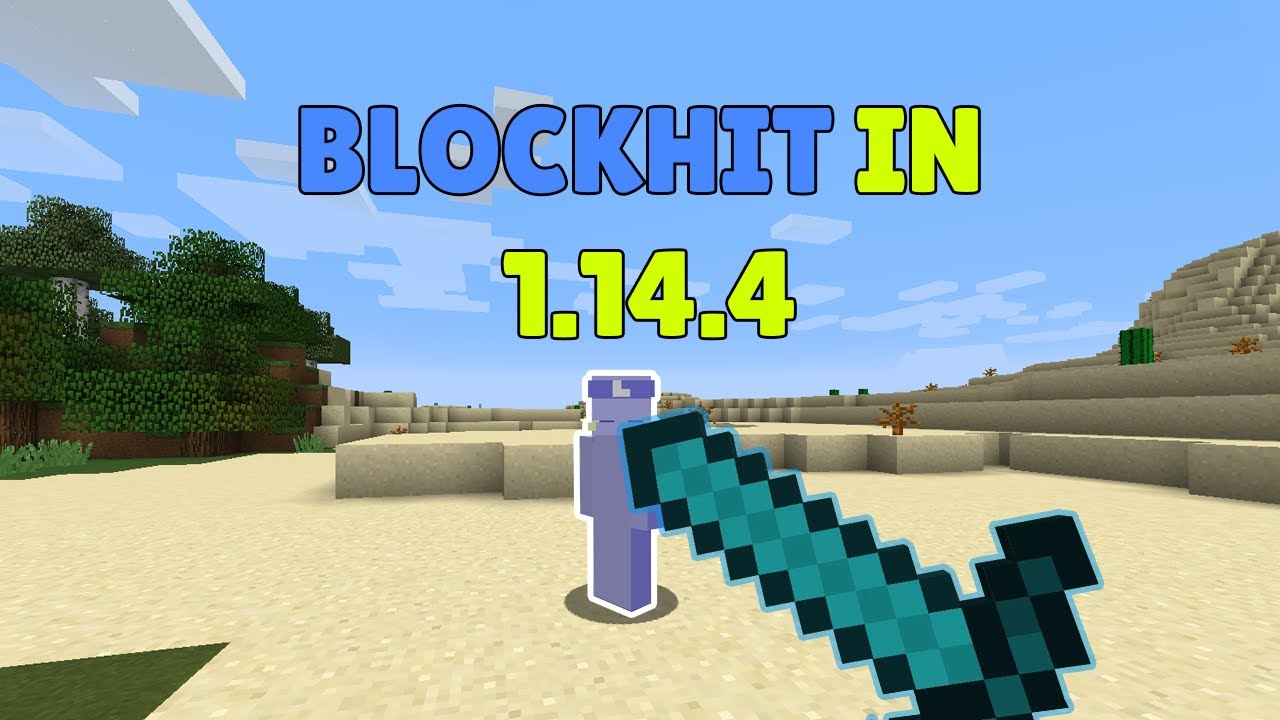 How to Blockhit in Minecraft PVP (1.14.4) - YouTube
