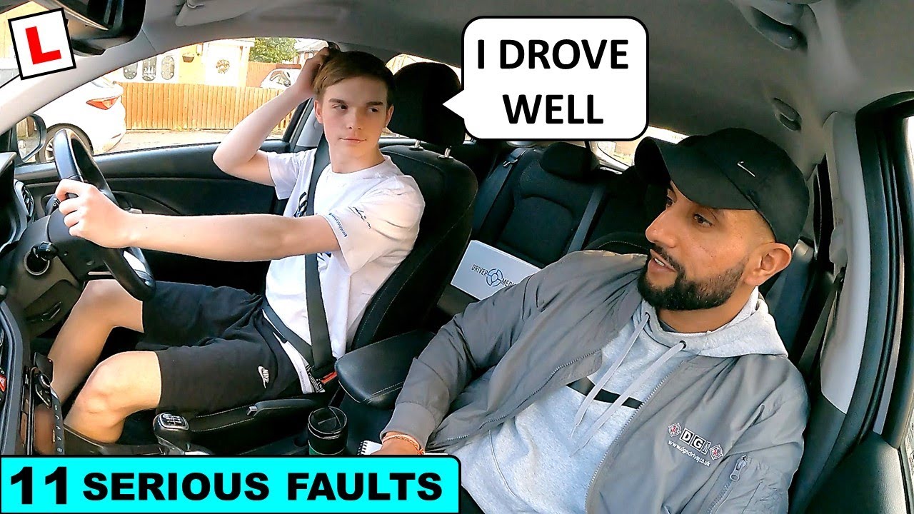 11 SERIOUS MISTAKES But Learner Thinks His Driving Was GOOD - YouTube