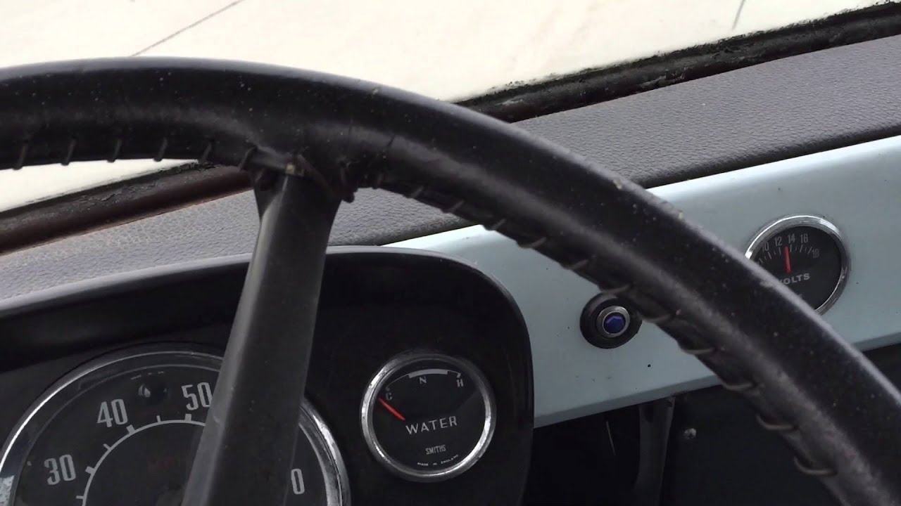 1967 Sunbeam Funwagon on Short Startup and Drive - YouTube