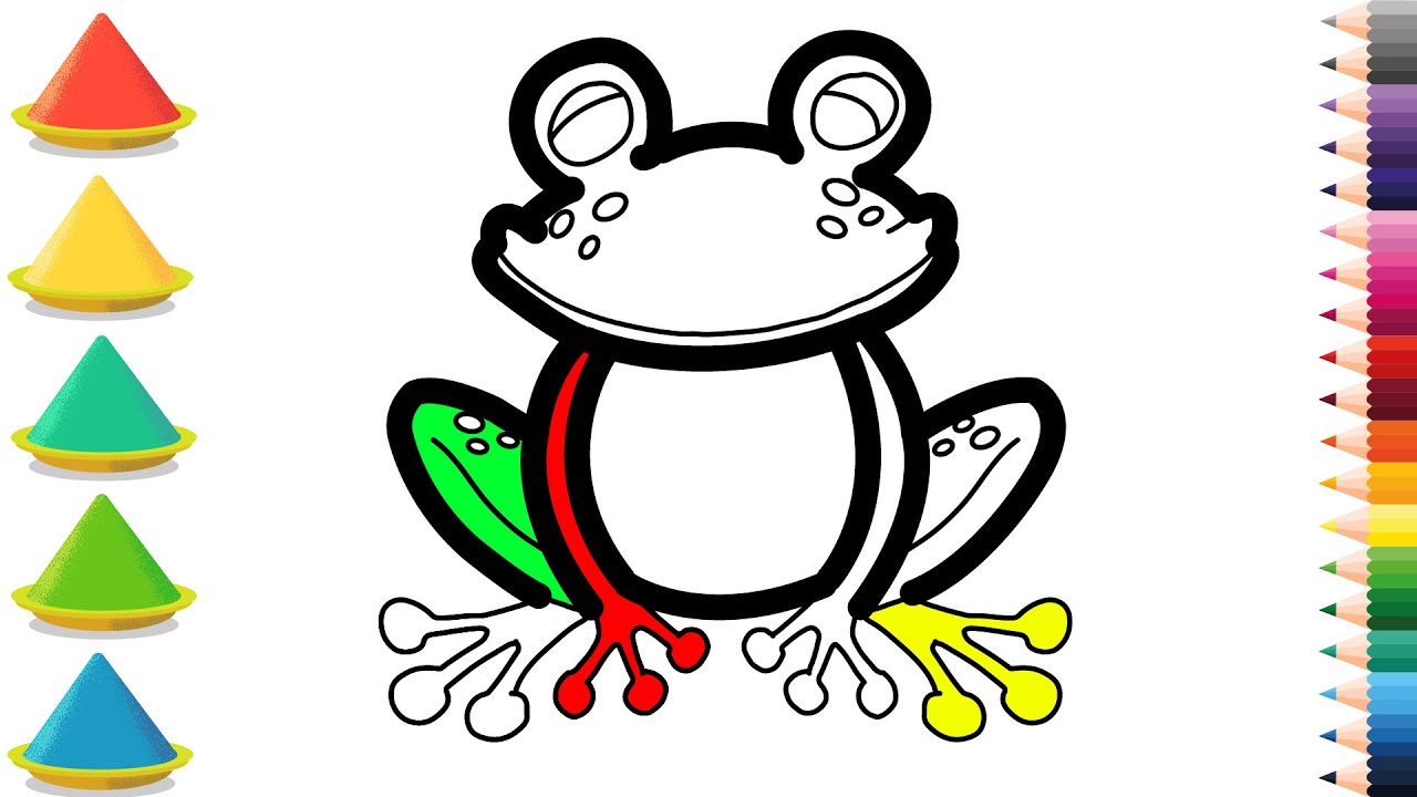 How to Draw a Funny Frog | Step by Step - YouTube