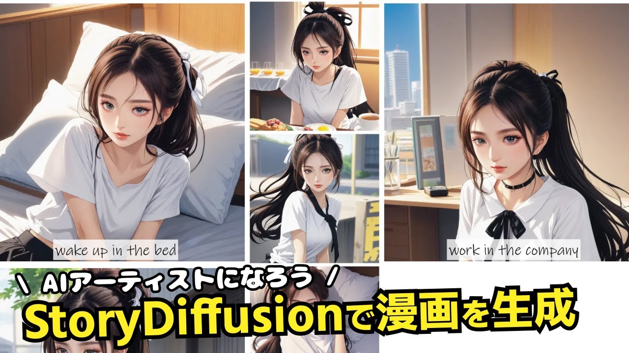 StoryDiffusionで漫画を生成する方法! - YouTube