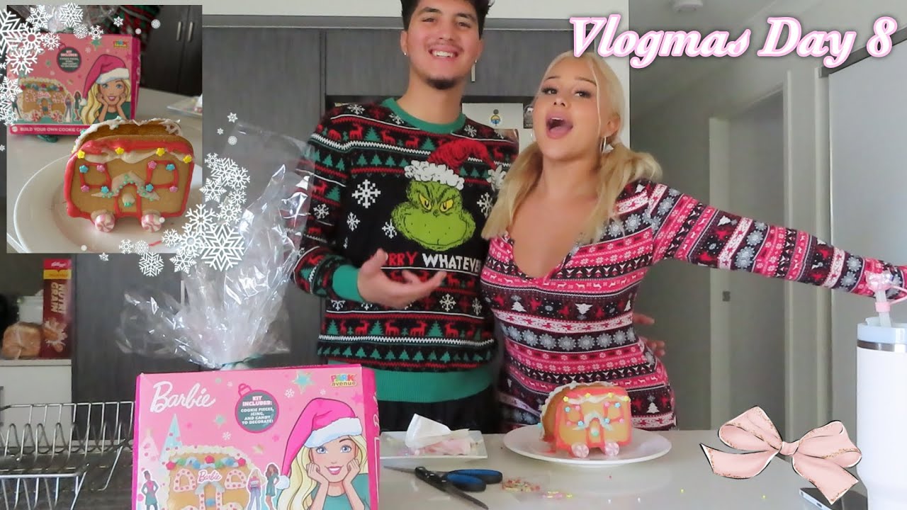 MAKING A BARBIE GINGERBREAD HOUSE ! Vlogmas Day 8 - YouTube